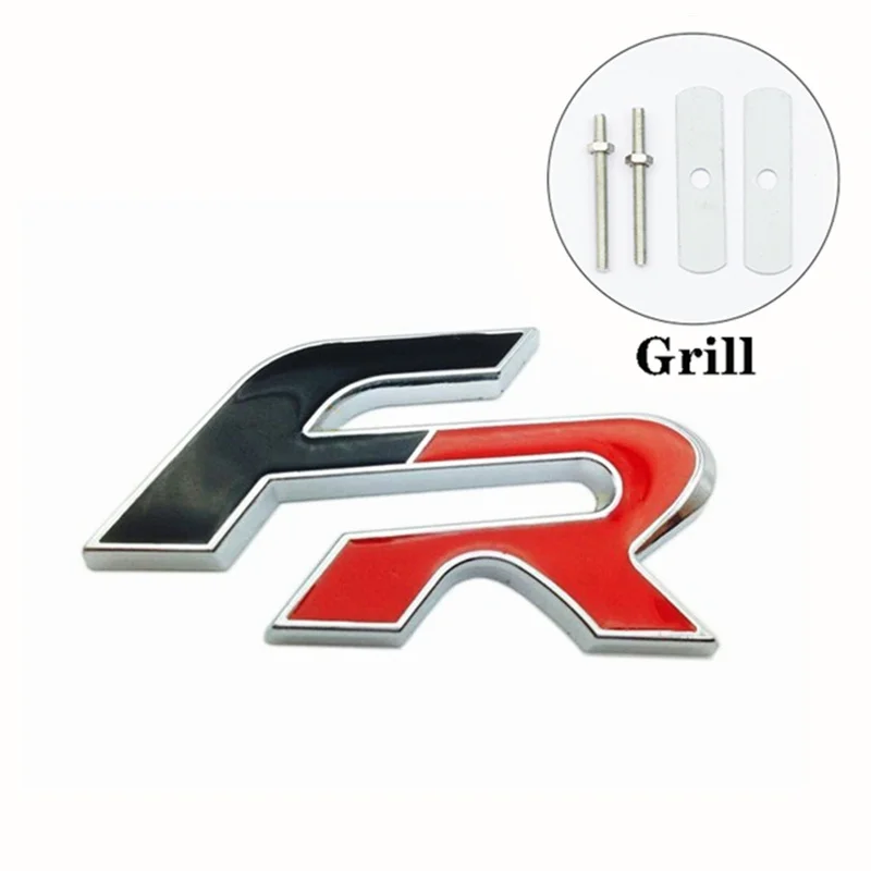 3d Fr Car Sticker Front Grill Zinc Alloy Badge Emblem For Seat Ibiza ...