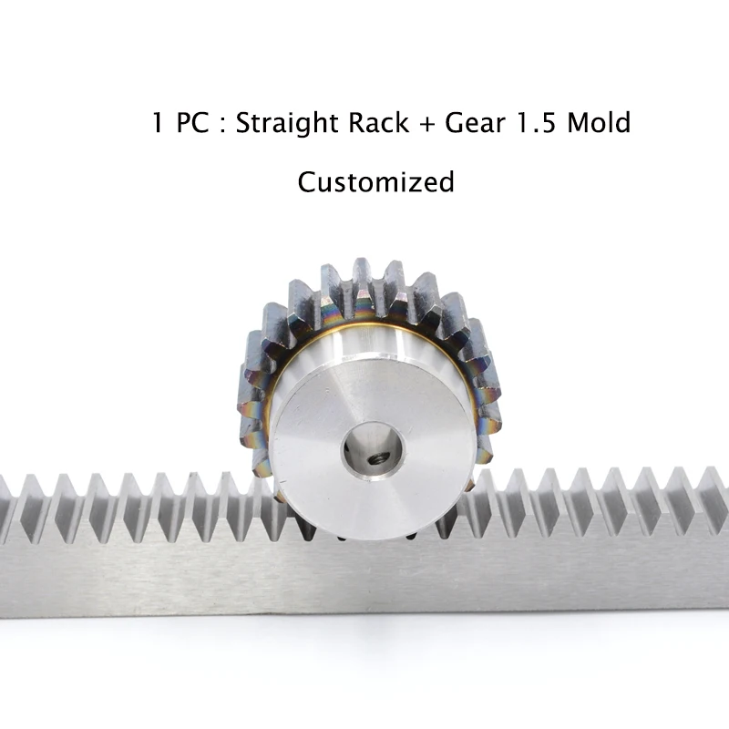 1 Pc Straight Rack + Gear 1.5 Mold Mechanical Rack And Pinion ...