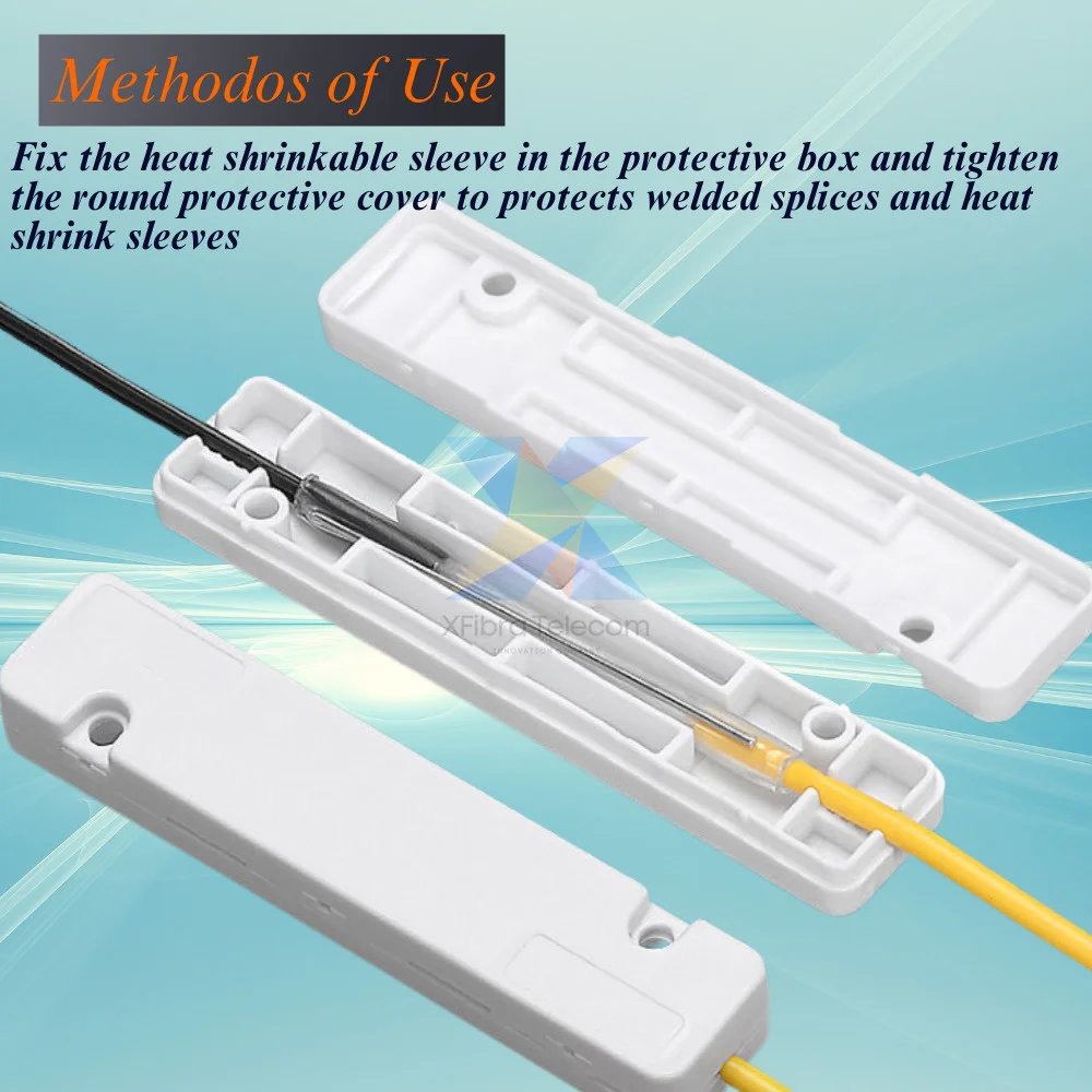 Drop-Cable-Protection-Box-Small-Square-Tube-Fiber-Splice-Tray-Heat ...