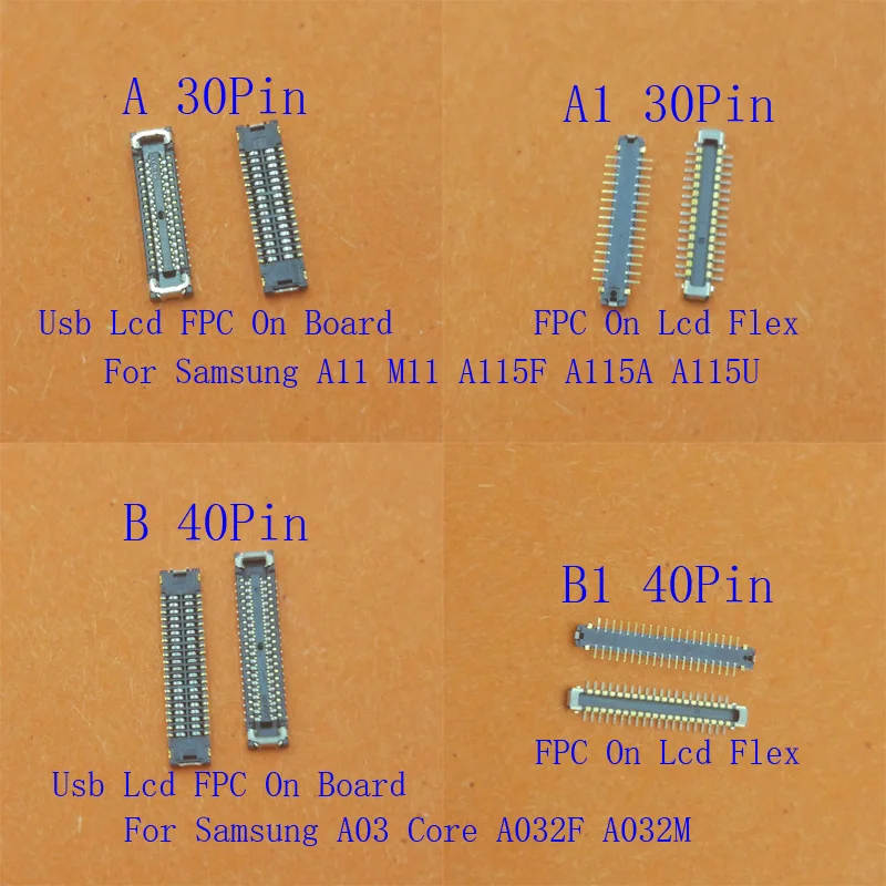 2-50Pcs Display Charging Usb FPC Connector Lcd Charger Plug For Samsung ...