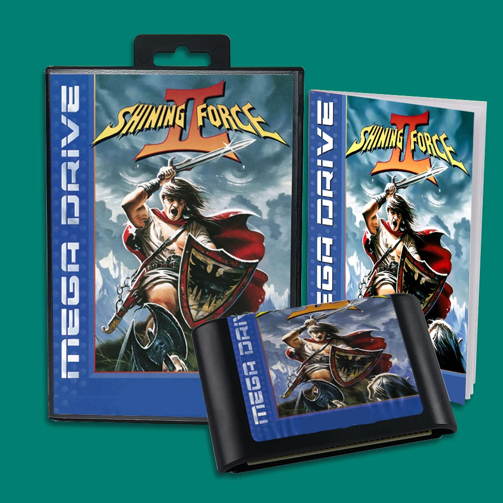 Shining-Force-2-Game-Cartridge-Box-EUR-Lable-Manual-para-Sega-Megadrive ...