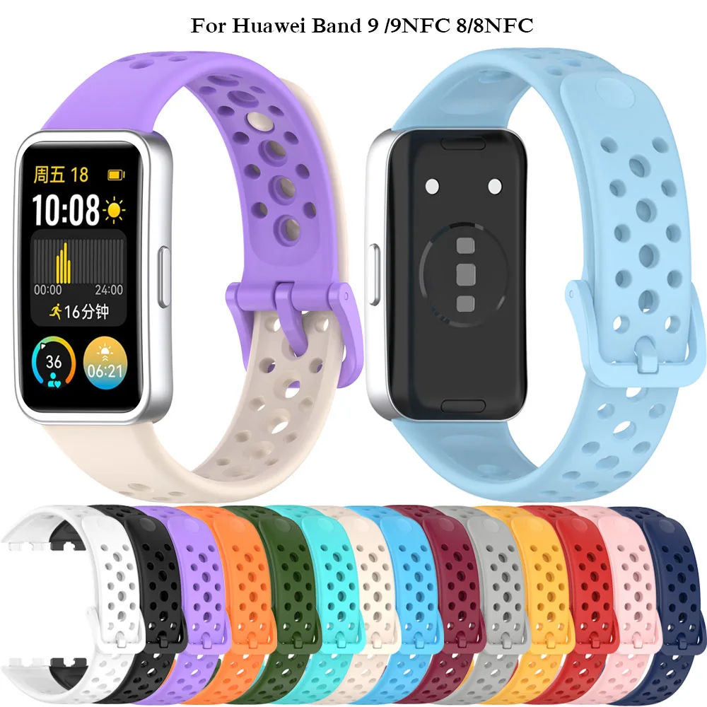 Strap For Huawei Band 9 /9NFC 8/9/10 Soft Silicone Bracelet Sport ...