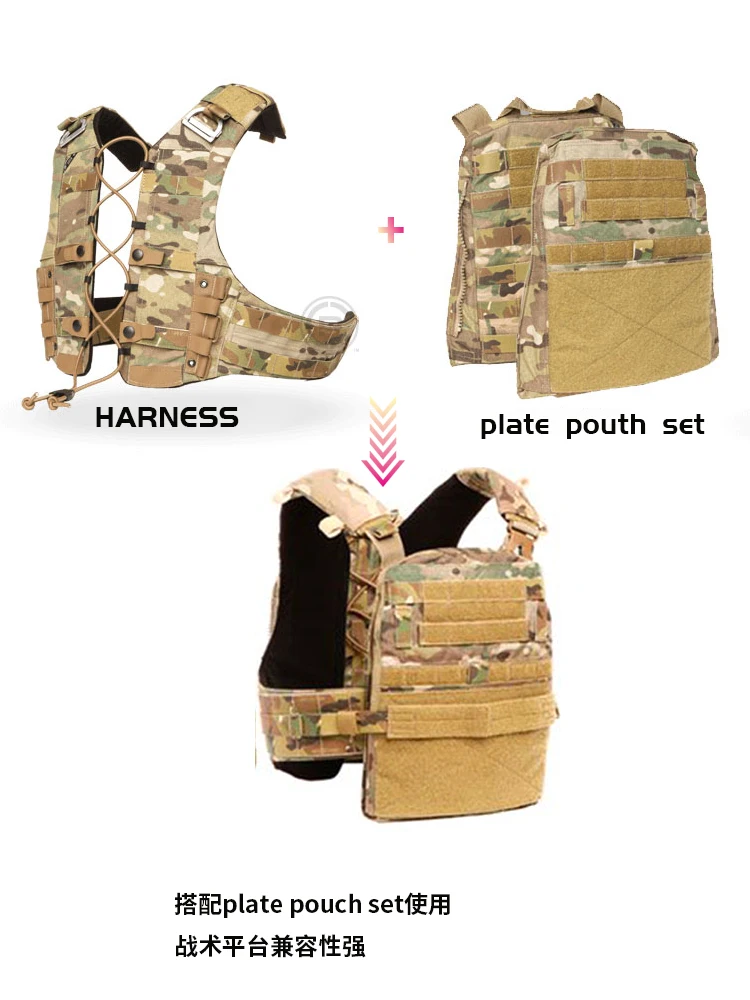 SUNSNOW Tactical H Type CP Style Crye Precision AVS MBAV HARNESS ...
