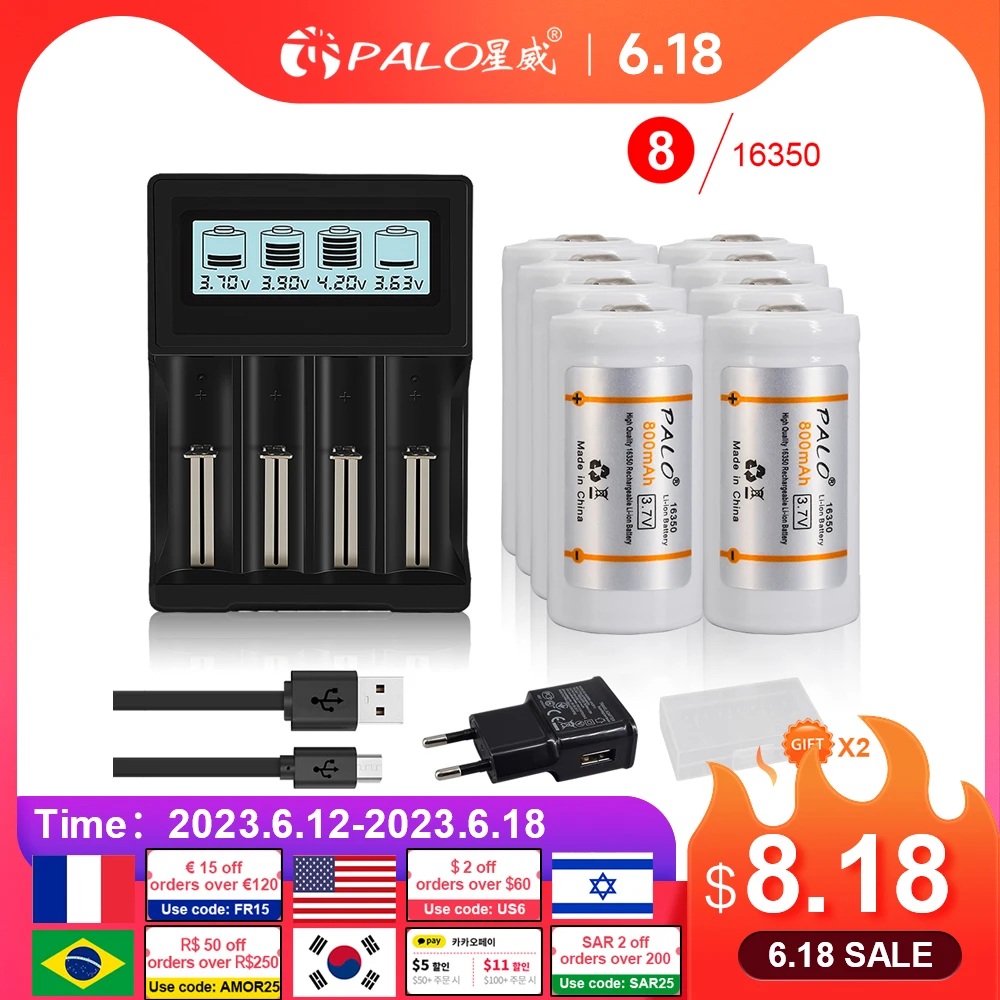 Rechargeable Lithium Batteries Cr123a | Arlo Cr123a Rechargeable ...