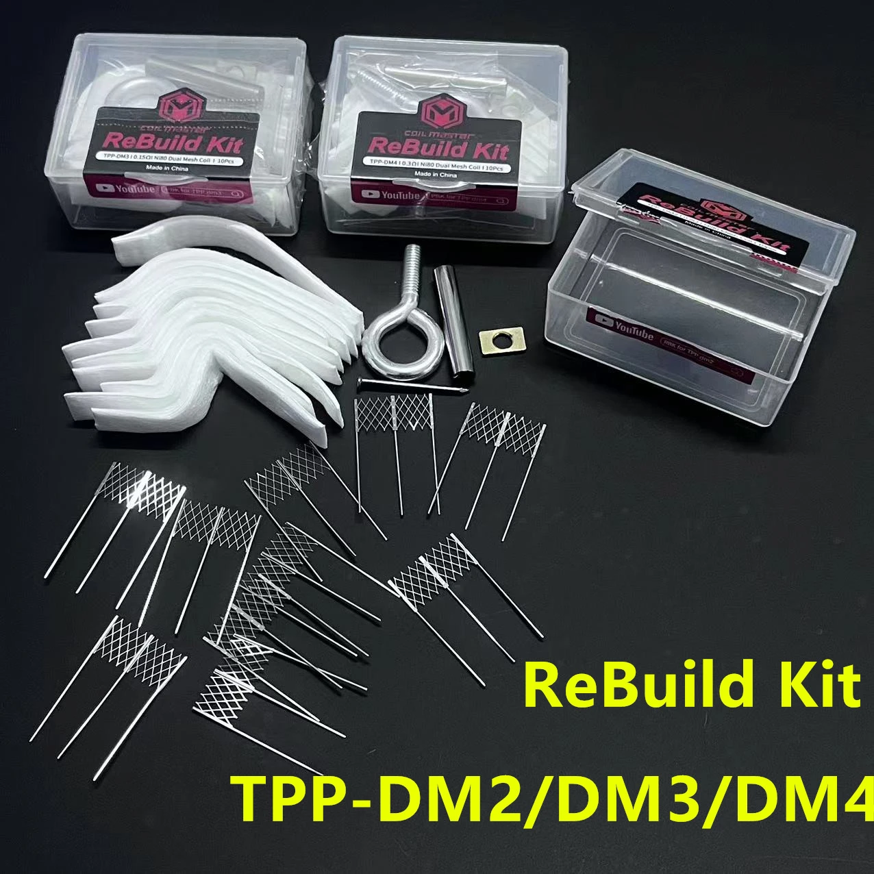 Rebuild Kit Ni80 Mesh for TPP DM2 0.2 DM3 0.15 DM4 0.3 Coil for Drag 3 ...