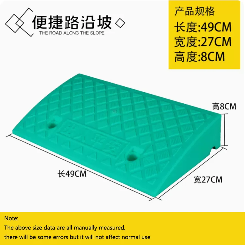 Car Access Ramp Triangle Pad Speed Reducer Durable Threshold for ...