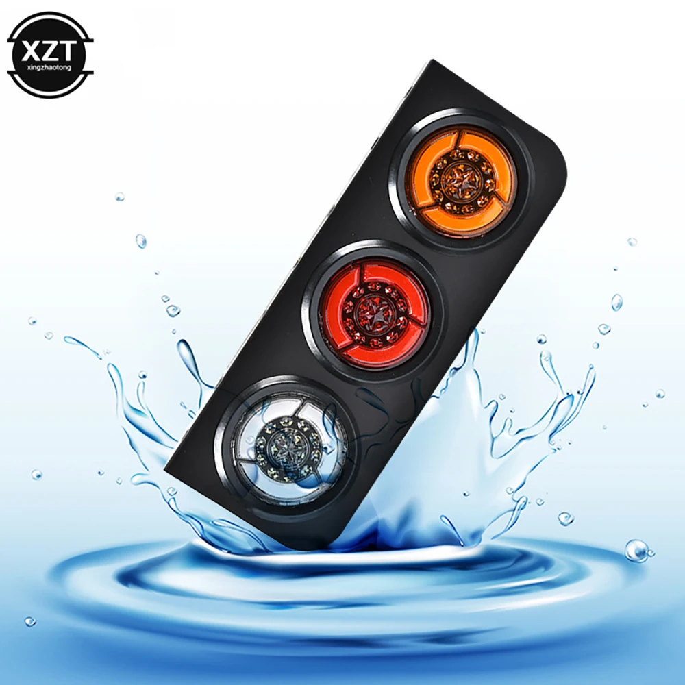 24V-LED-Single-Light-Three-Lights-Truck-Taillight-Semi-trailer-Brake ...