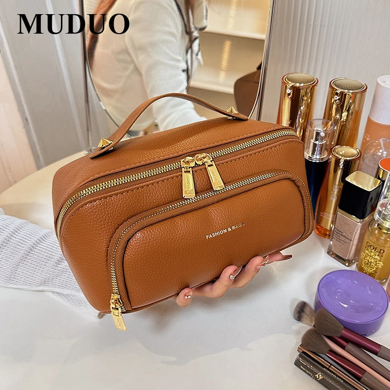MUDUO-2024-Large-Capacity-Travel-Cosmetic-Bag-Portable-PU-Makeup-Pouch-Women-Waterproof-Washbag ...
