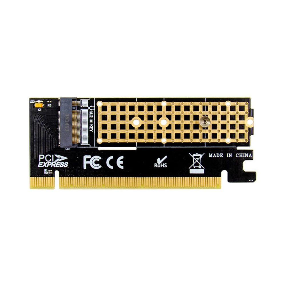 M-2-NVME-PCIE-to-M2-Adapter-LED-NVME-SSD-M2-PCIE-x16-Expansion-Card ...