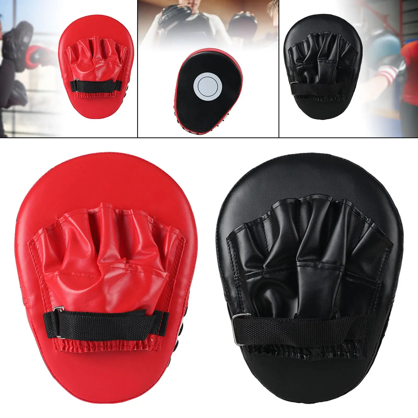 Training-Hand-Pad-Boxing-Curved-Focus-Punching-Mitt-Hand-Target-Boxing ...
