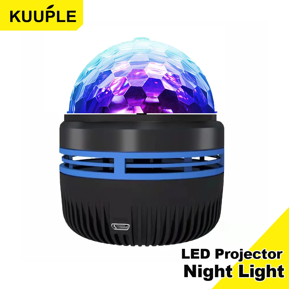 Usb 충전 별이 빛나는 하늘 프로젝터 램프 회전 매직 볼 Led 야간 조명 홈 침실 장식 어린이 선물
