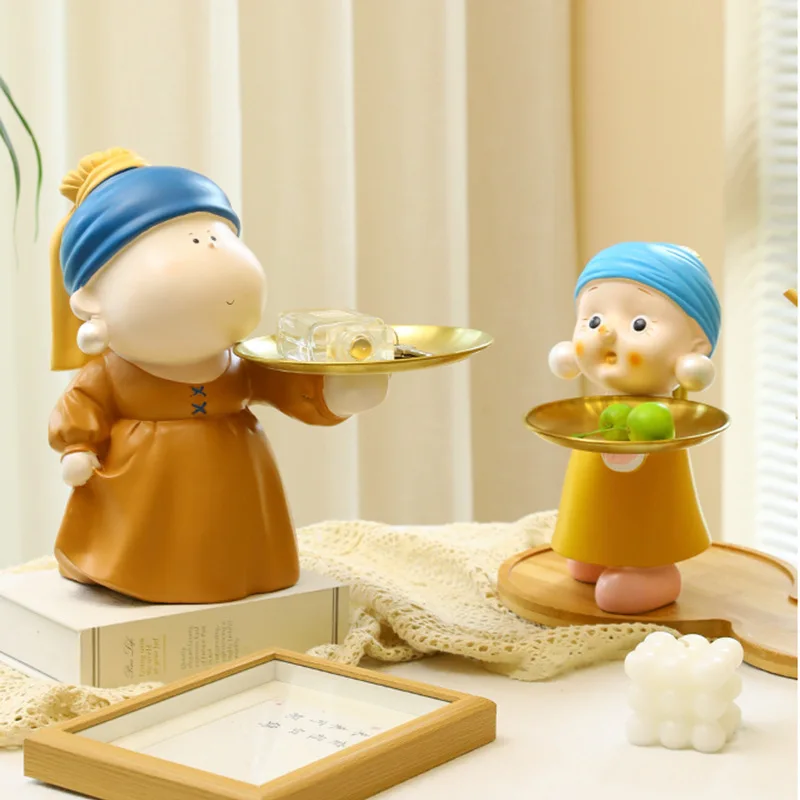 Luxury-Pearl-Girl-Statue-Storage-Living-Room-Home-Accessories-Living ...