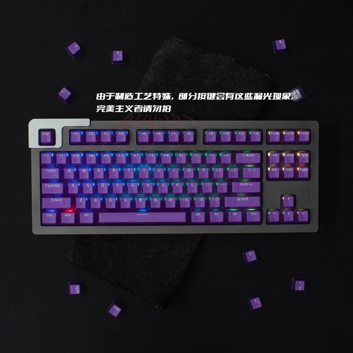 Transparent Pbt Keycaps 132 Keys Mechanical Keyboard Oem Profile ...