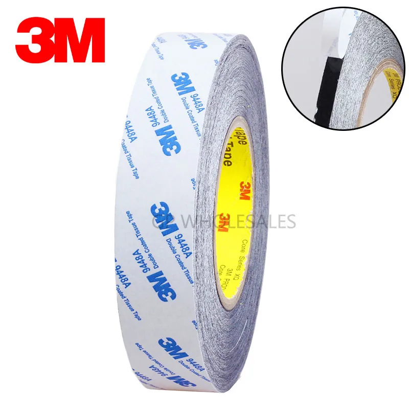 3M-9448-Black-Thin-50mm-Width-Double-Coated-Tissue-Tape-for-Phone ...