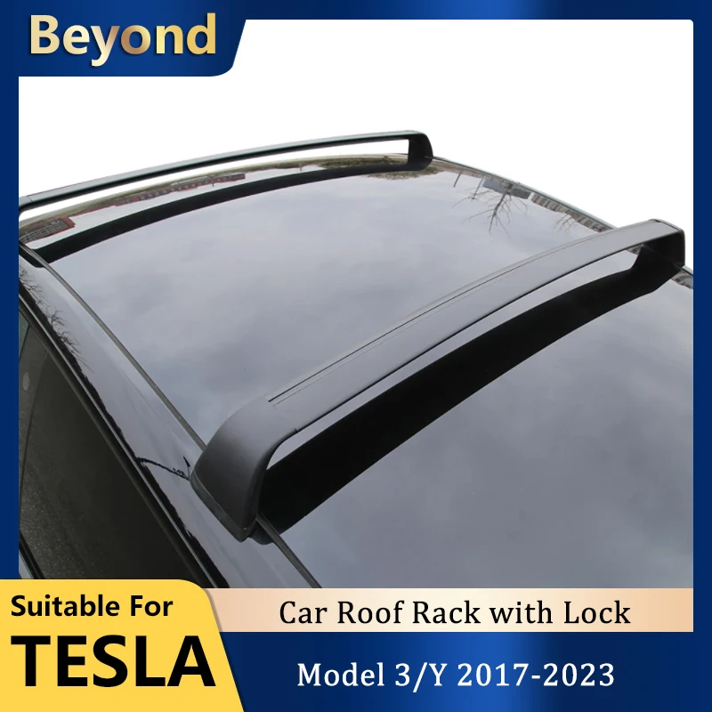 For-Tesla-2023-Model-3-Upgrade-Roof-Rack-Cross-Bars-with-Antitheft ...
