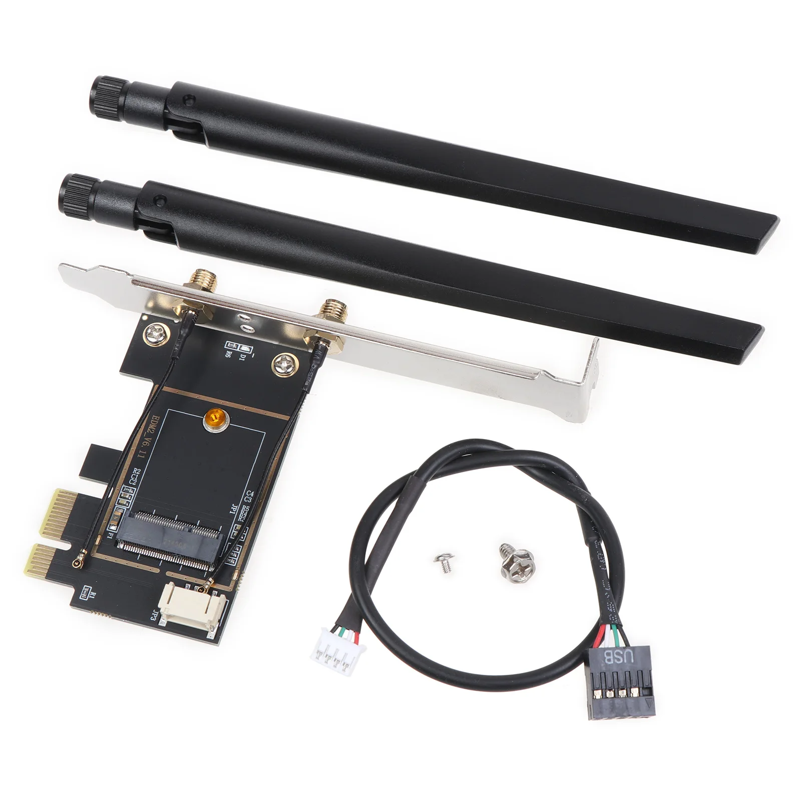 Adaptador Wifi M.2 Ngff a Mini Pci para coche, conector de red Express PCI E 1X X4 X8 X16 NGFF ...