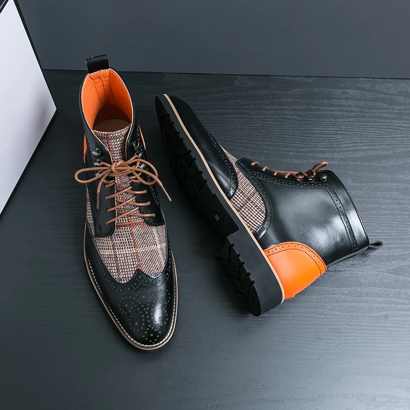 Fashion-British-Style-Men-s-Leather-Boots-Leisure-Short-Boots-Ankle ...