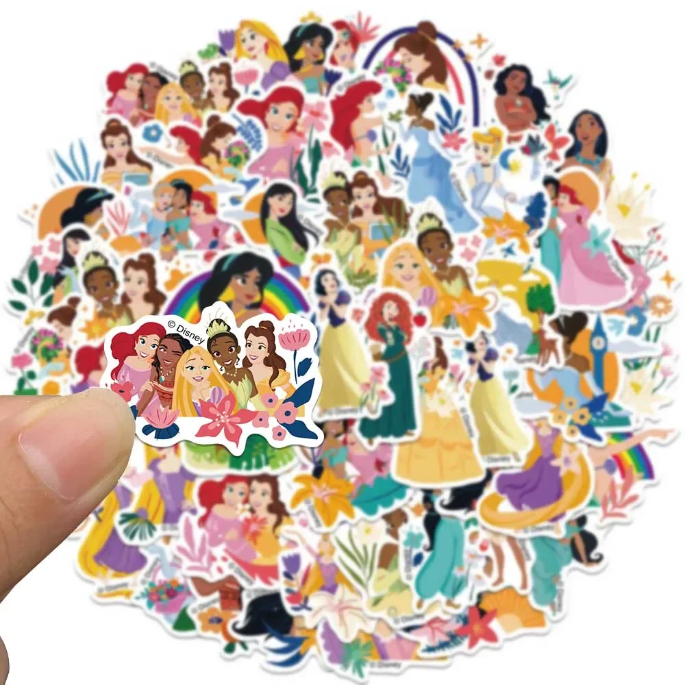 50pcs Disney Snow White Ariel Belle Princess Graffiti Decals Classic ...