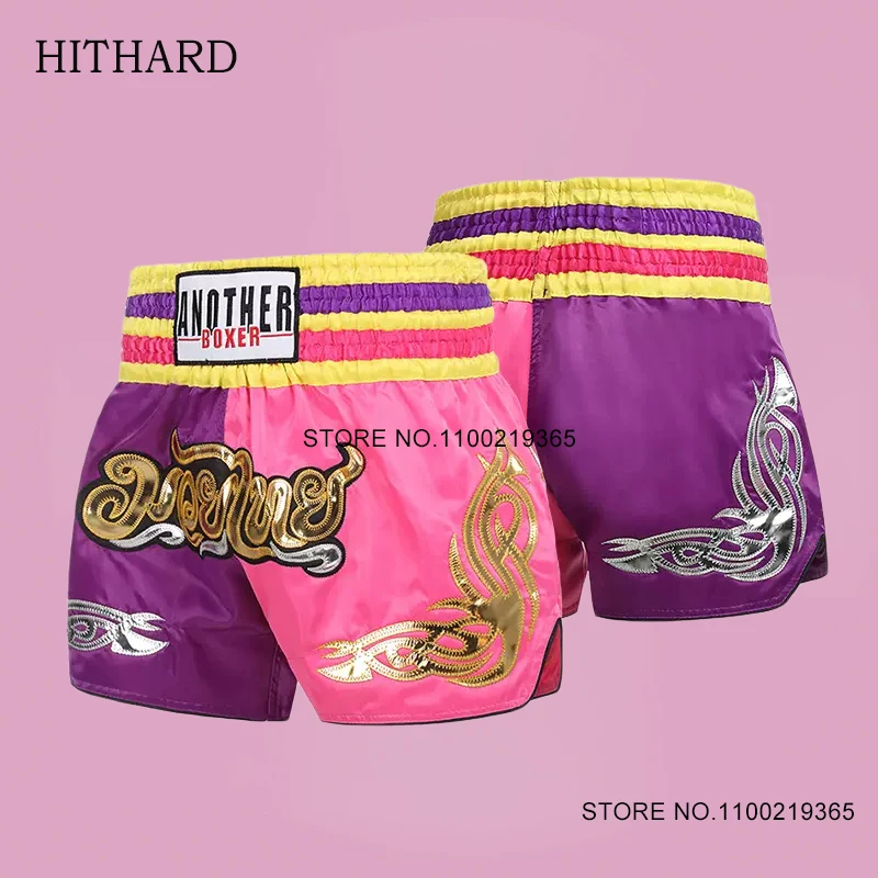 Muay-Thai-Pants-Men-s-Boxing-Shorts-Women-Kids-Satin-Kickboxing ...