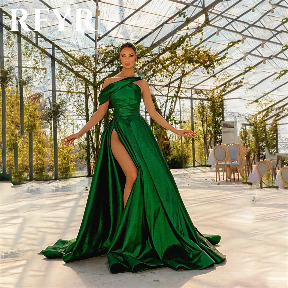 RFYR-Green-A-Line-Prom-Dresses-Side-Split-Evening-Dress-For-Women-Off ...