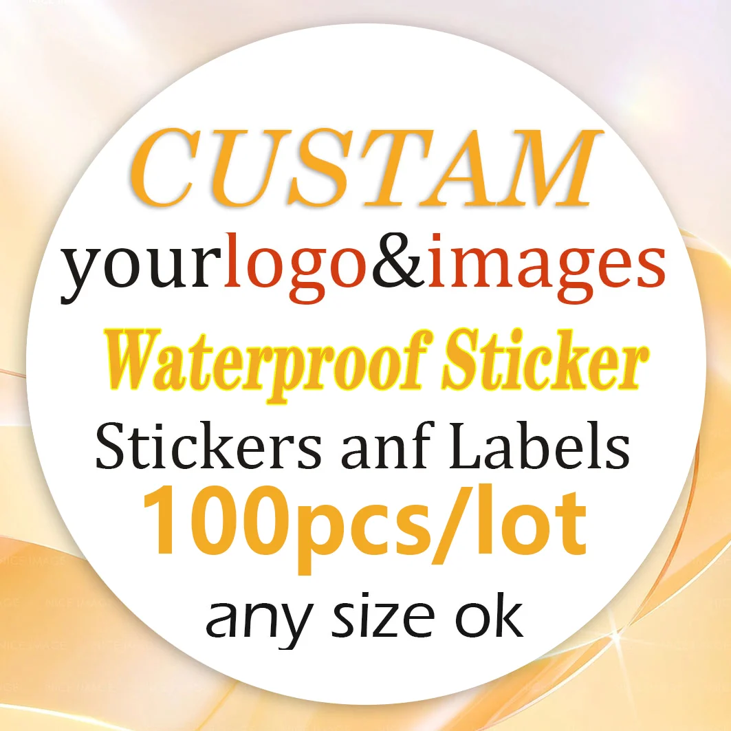 100pcs-Custom-stickers-and-company-logo-personalized-labels-waterproof ...