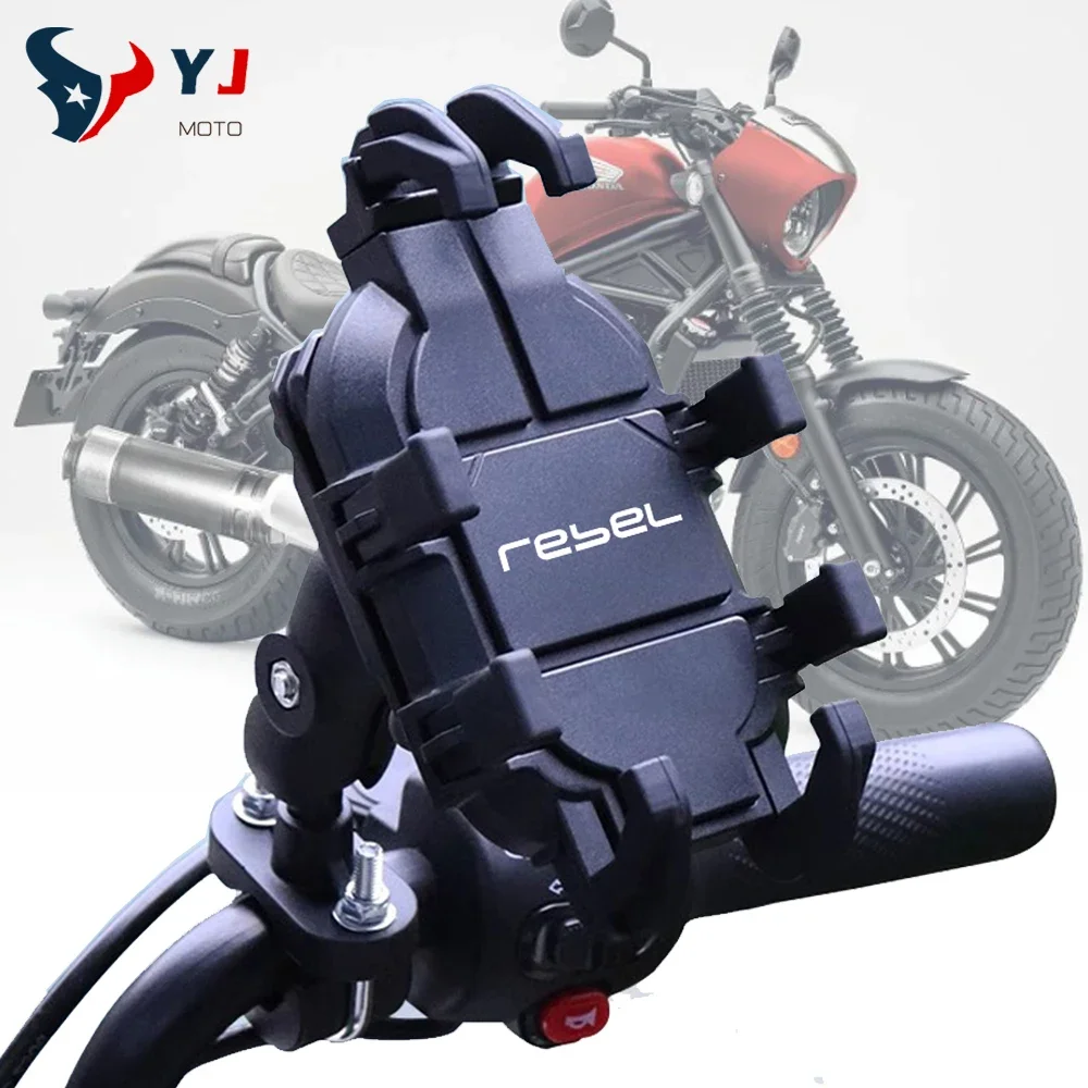Phone Holder Handlebar Rearview Mirror Mount GPS Bracket For Honda ...
