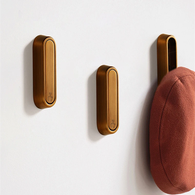 Folding Wall Hook Hidden Robe Towel Coat Hook zinc alloy Keys Hook for ...
