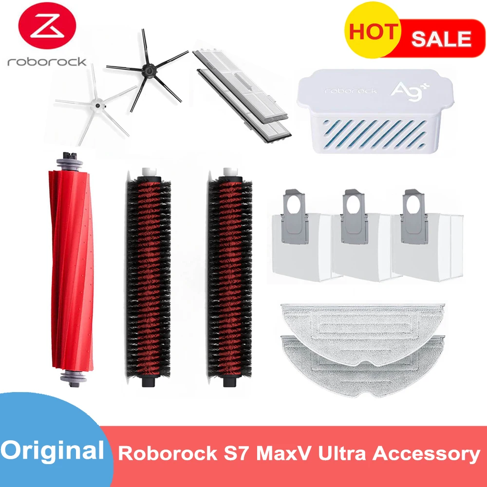 Original-Roborock-S7-MaxV-Ultra-Spare-Parts-Filter-Dust-Bag-mop-Roller ...
