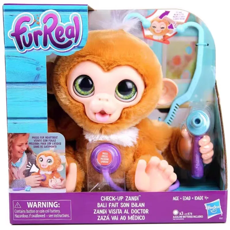 Original-Cartoon-FurReal-Check-Zandi-Monkey-Plush-Toy-Pet-Music ...