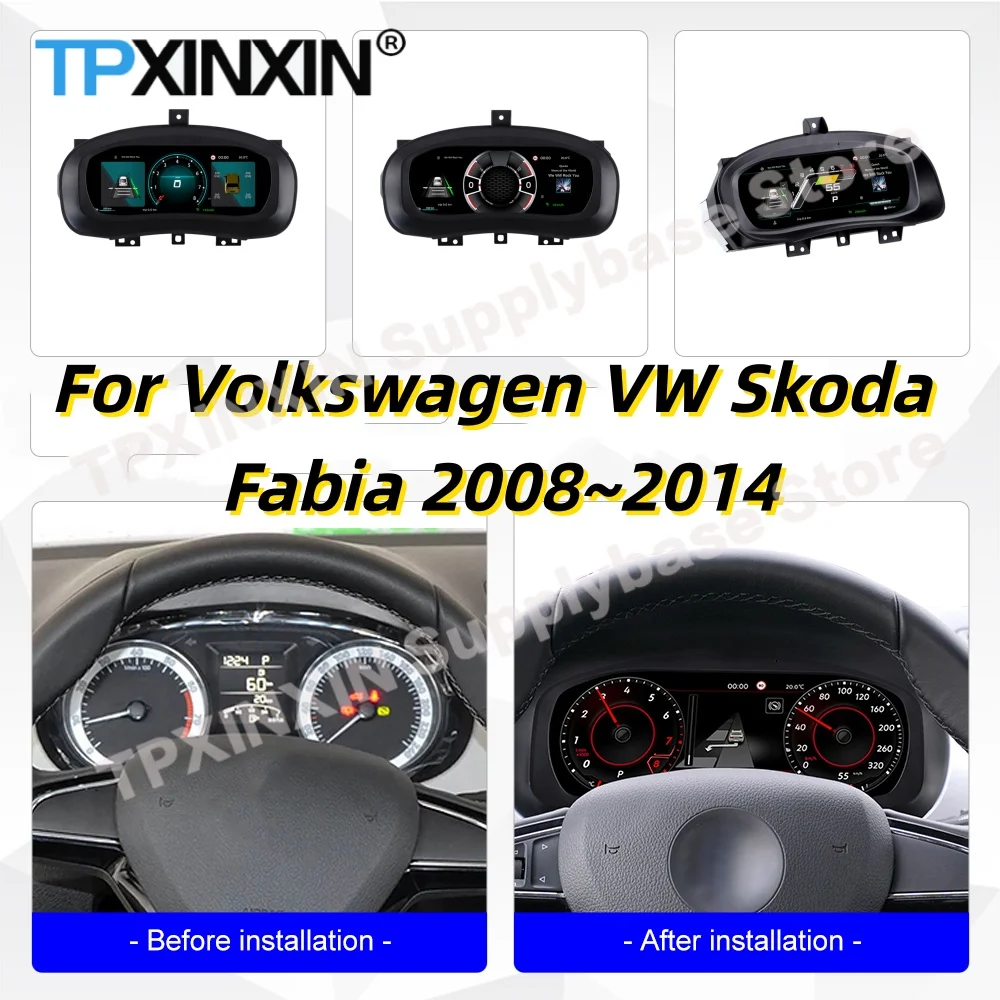 For VW Skoda Fabia 2008~2014 Non-destructive installation Digital ...