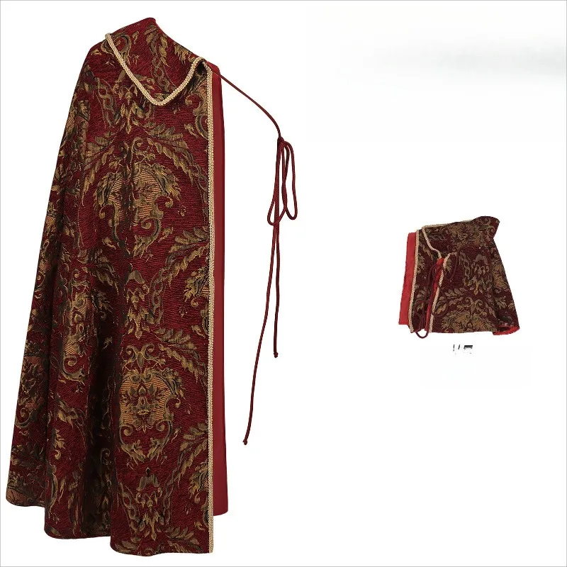 Royal Tudor King Cloak Medieval Renaissance Half Shoulder Cape ...