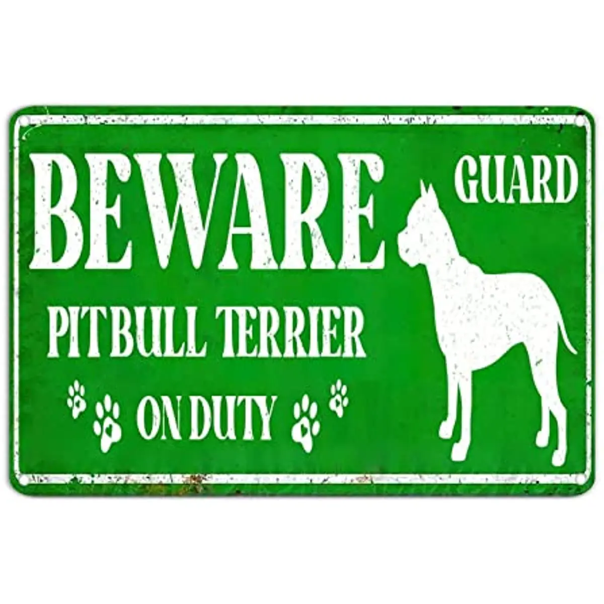 Beware Of Dog Sign Pitbull