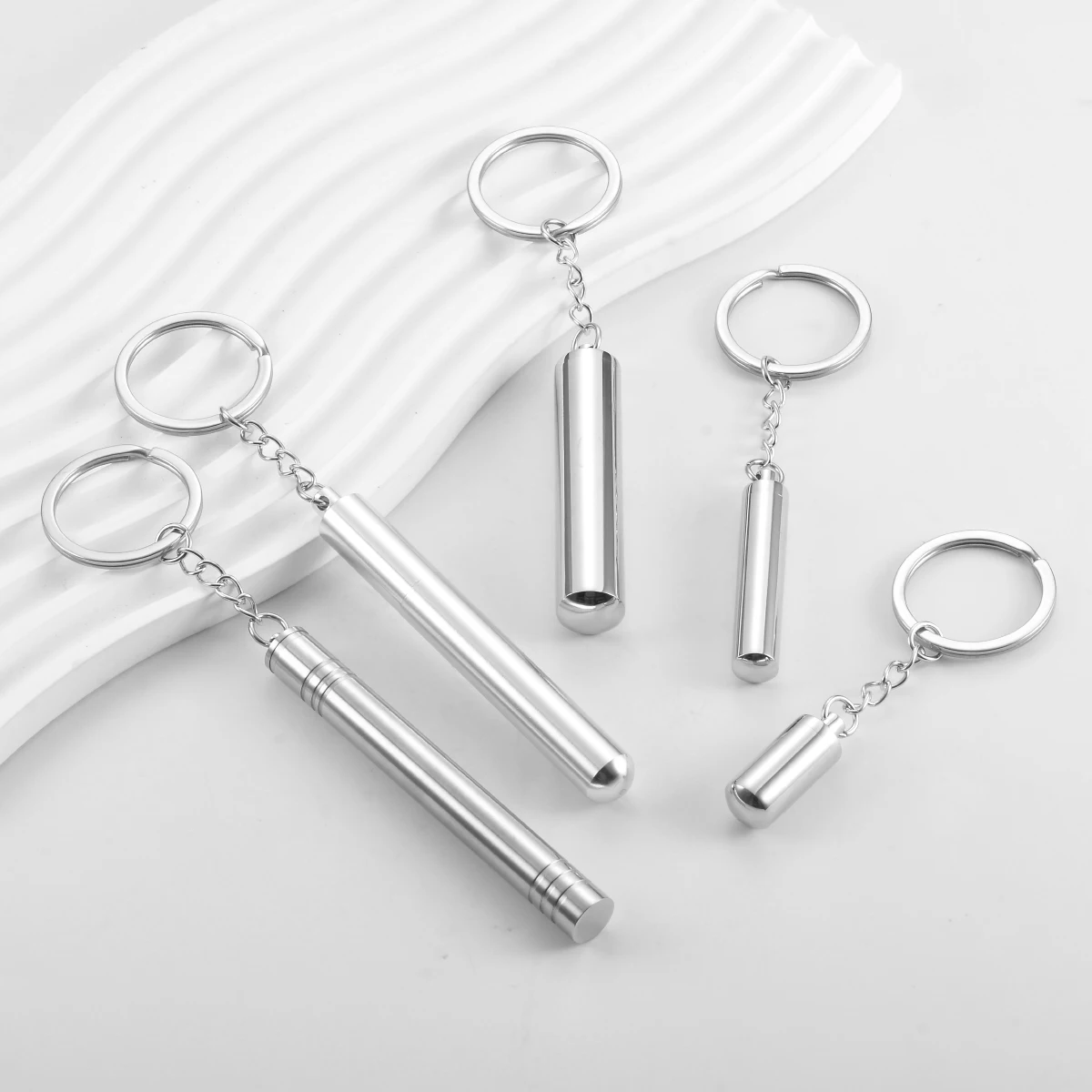 Classic-Stainless-Steel-Cylinder-Key-Lock-Cremation-Jewelry-Urn ...