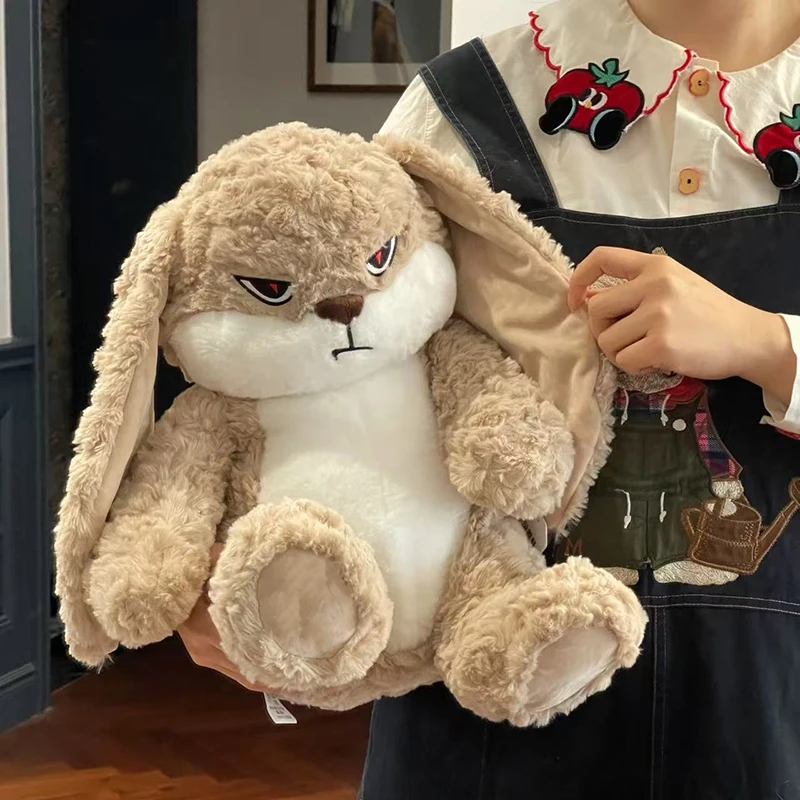 35Cm Angry Rabbit Plush Toy Cute Animal Plushie Doll Kawaii Stuffed ...