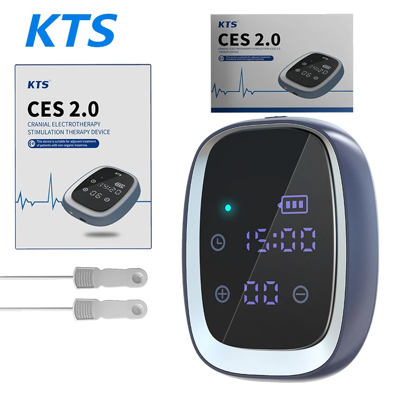 KTS Sleep Aid Device CES Stimulation Therapy 600mAh Hand-held Anxiety ...