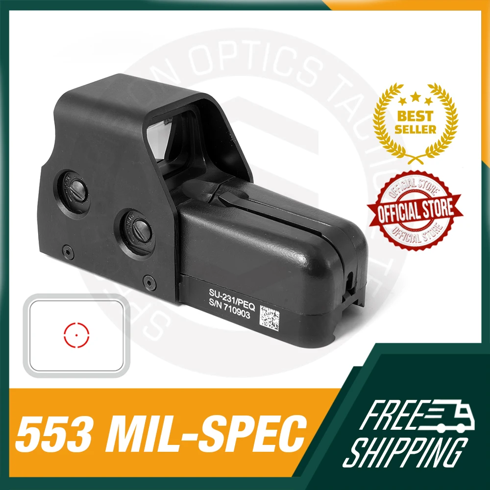 SPECPRECISION-Tactical-553-Red-Green-Dot-Sight-SU-231-PEQ-MIL-SPEC ...