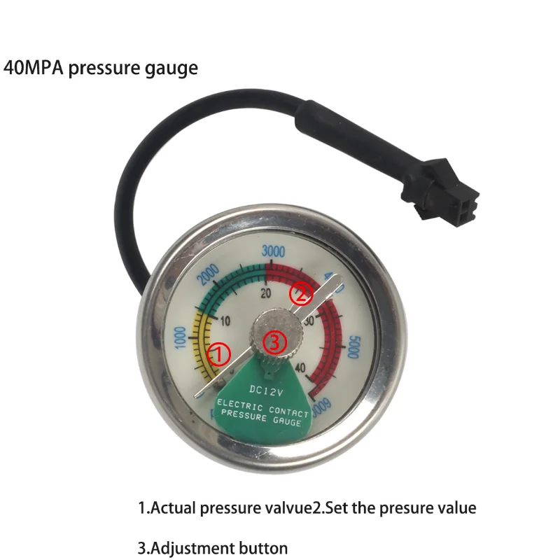 0-40MPA High Pressure Pump Air Compressor Auto Stop Compressor Pressure ...