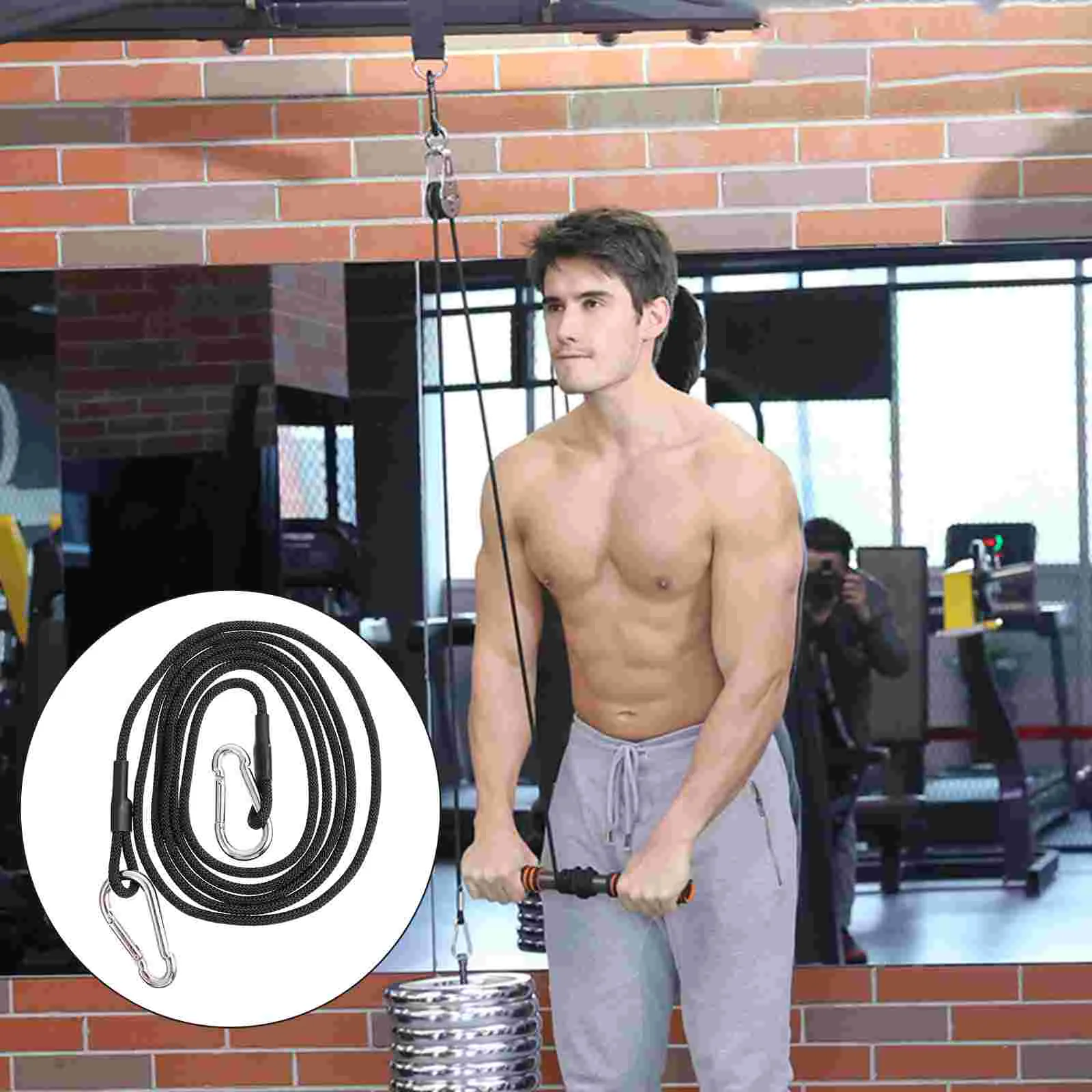 Tension-Biceps-Rope-Home-Pulley-Cable-Accessories-Household-System ...