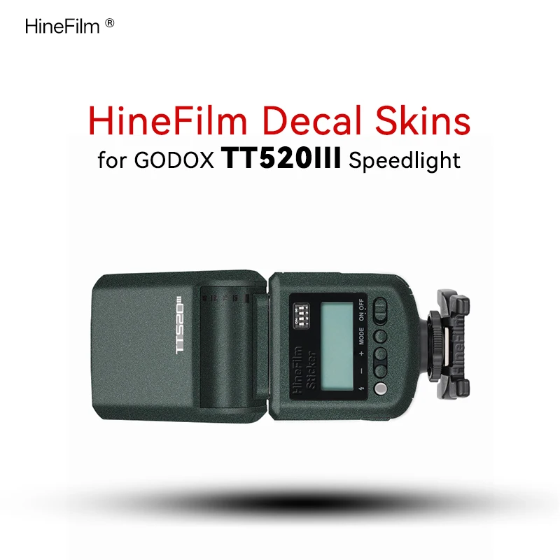 Hinefilm Decal Skin for Godox TT520III Flash Sticker For Godox TT520 ...