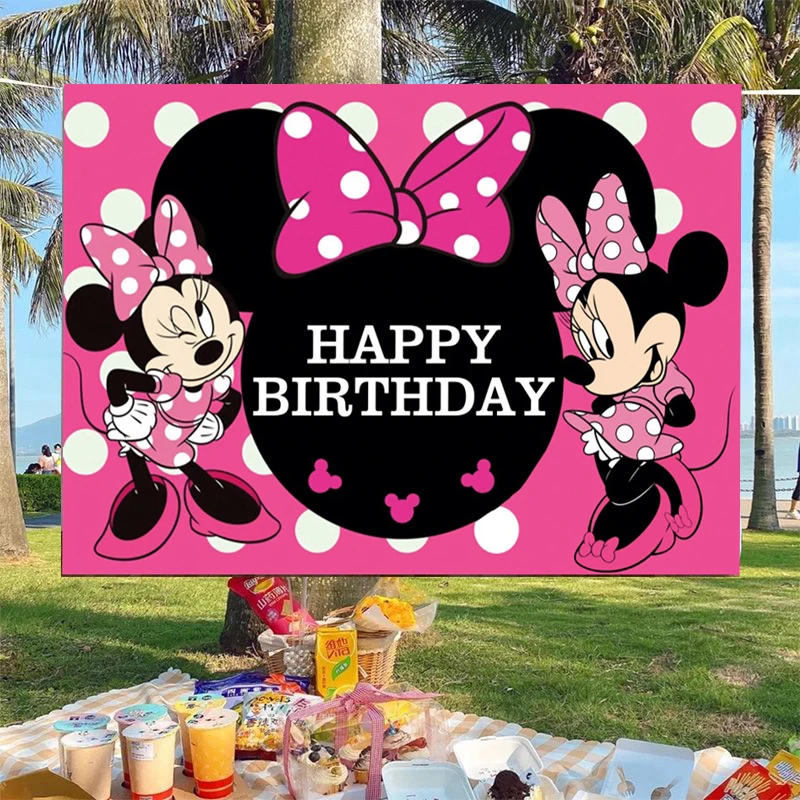 Disney-Custom-Cartoon-Minnie-Mitch-Mouse-Photography-Backgrounds-Vinyl ...