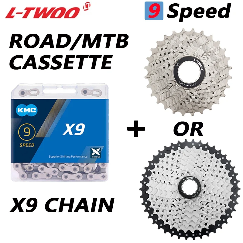 9-Speed-Flywheel-Road-Bike-freewheel-Chain-Set-X9-Chain-11-25-28-32-36 ...