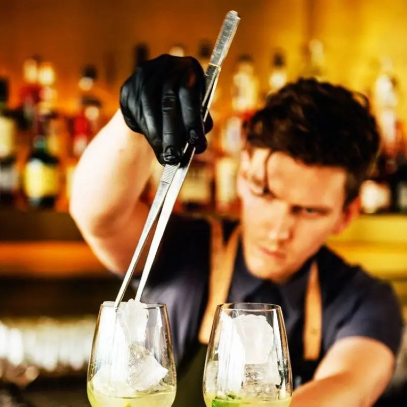 Pinzas-largas-de-acero-inoxidable-para-Bar-utensilios-de-cocina-para ...