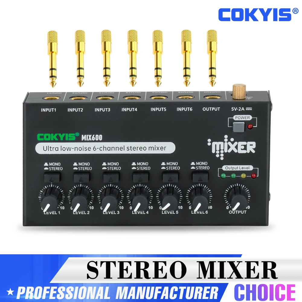 Ultra-low-noise-6-Channel-Stereo-Line-Mixer-for-Recording-and-Music ...