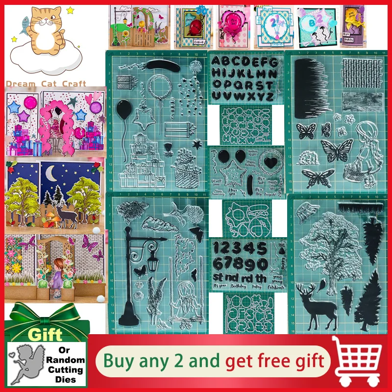 Diorama That Folds Flat Animal Letter 3D Scene Builder Stamp and Die ...