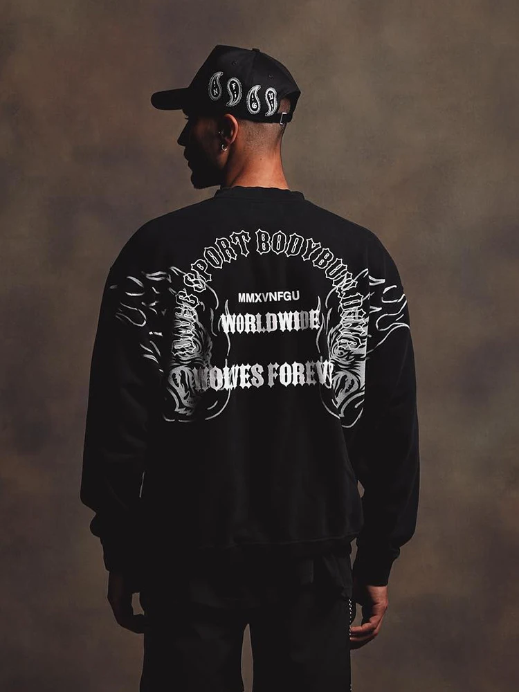 Darc-Sport-Wolves-Crewneck-Fleece-Sweatshirts-Oversized-Bodybuilding ...