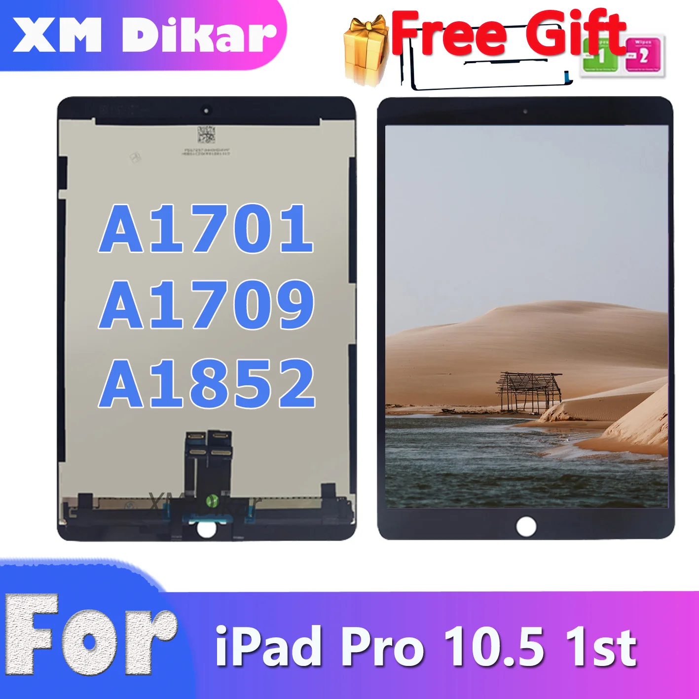 With Stickers 10.5" LCD For iPad Pro 10.5 A1701 A1709 A1852 LCD Display ...