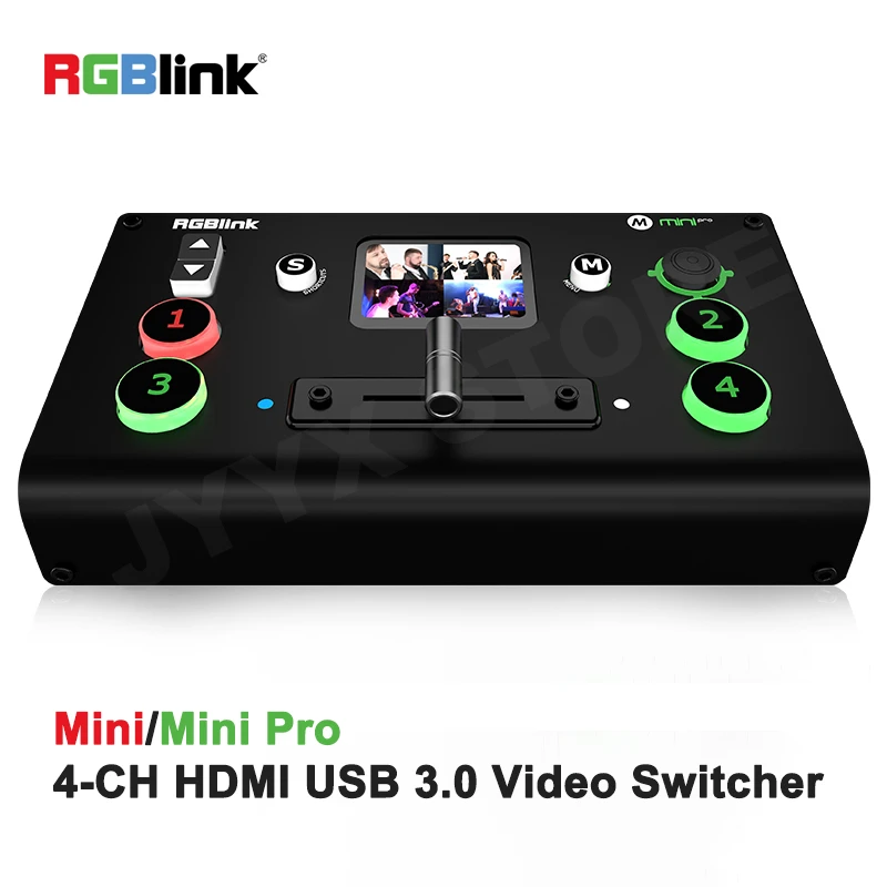 RGBlink Mini Pro Video Switcher 4 Channel USB 3.0 T Bar Video Switcher ...