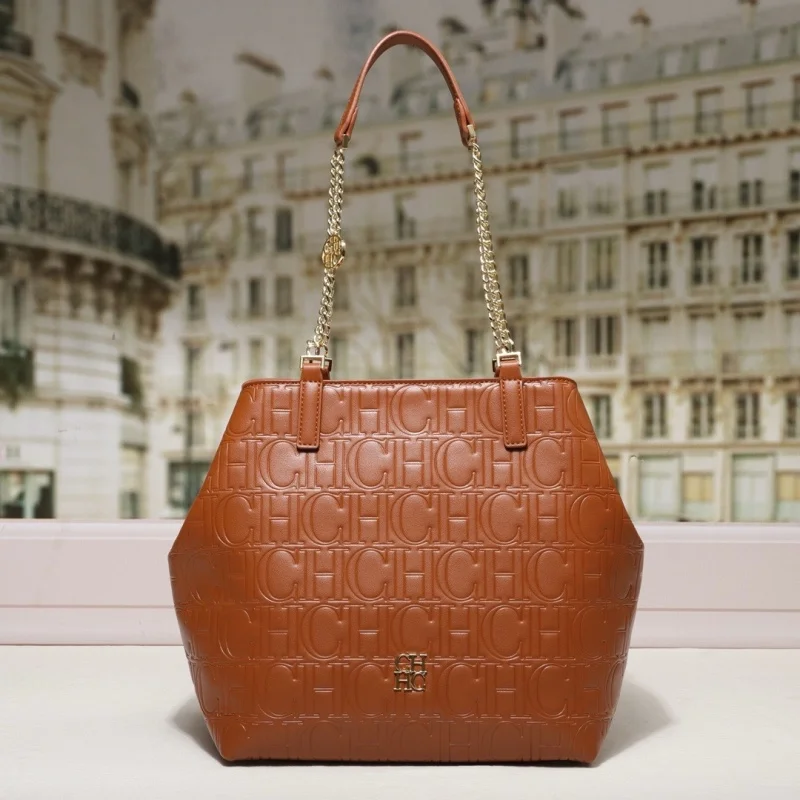 CHHC Women's Single-Shoulder Bag Shopping Bag Hexagonal Genuine Texture ...