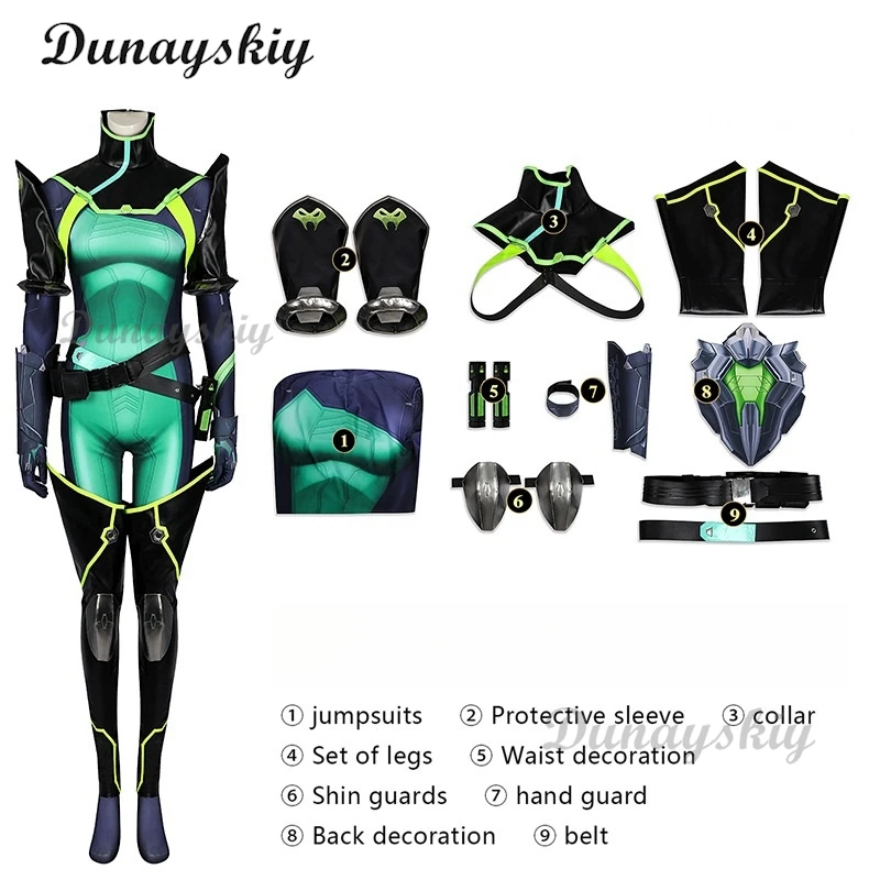 Disfraz de víbora venenosa para cosplay, juego VALORANT, máscara 3D ...