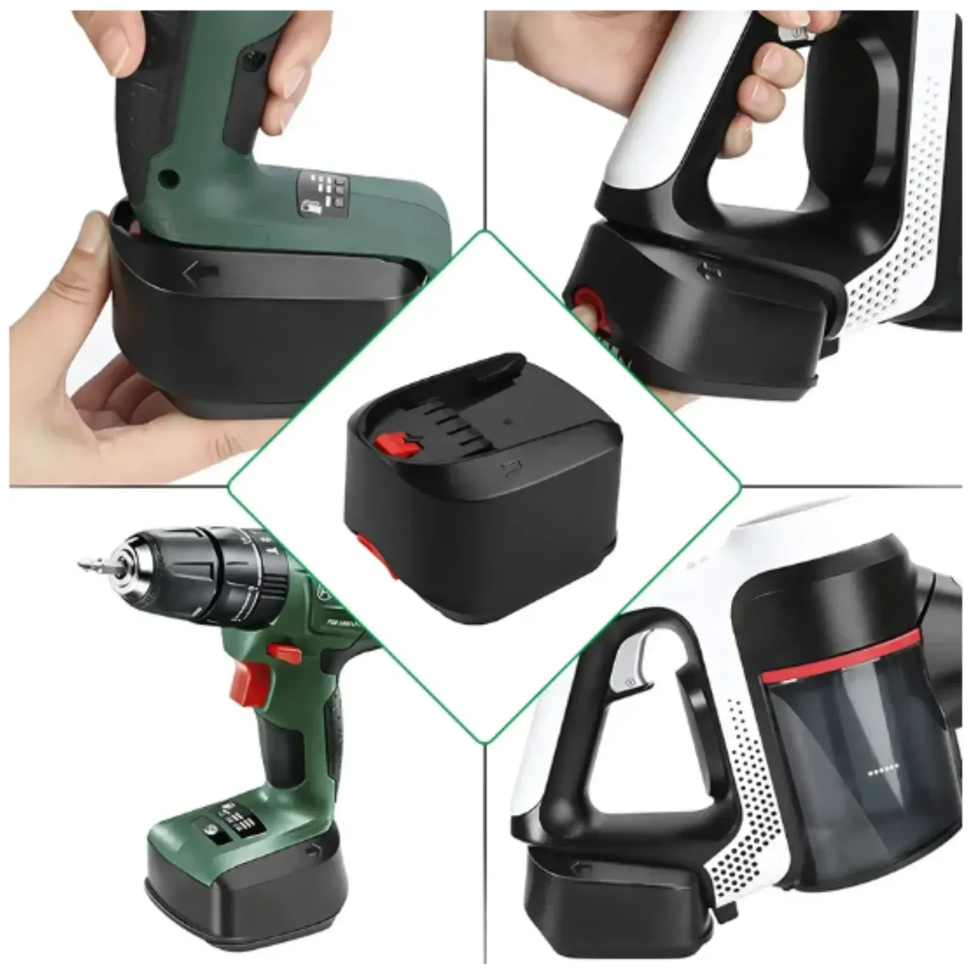 Литий-ионный аккумулятор 12800 мАч для Bosch 18 в PBA PSB PSR PST Bosch ...